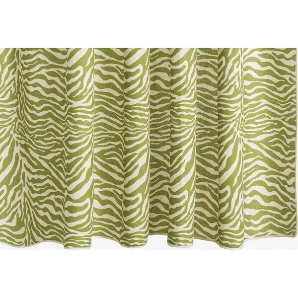 MATOUK Regine Zebra Stripe Shower Curtain - Grass