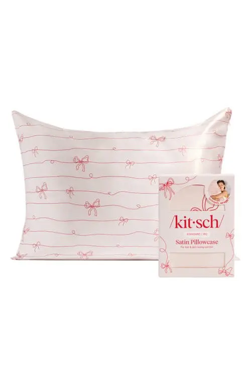 KITSCH Standard Satin Pillowcase - Pink