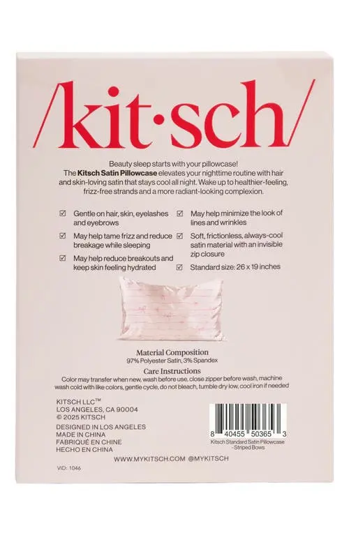 KITSCH Standard Satin Pillowcase