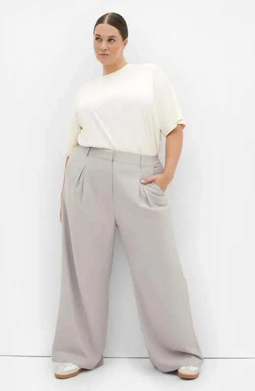 City Chic Jordan Wide Leg Pleated Trousers