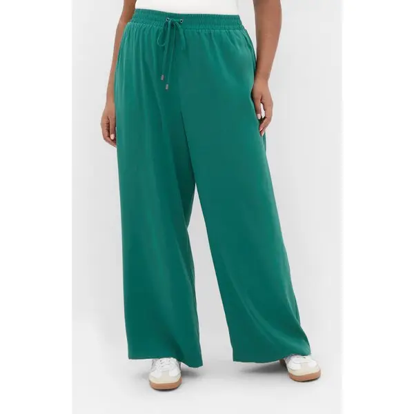 City Chic Leia Wide Leg Pull-on Pants