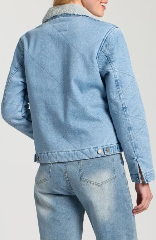 APNY Quilted Denim & High Pile Fleece Jacket