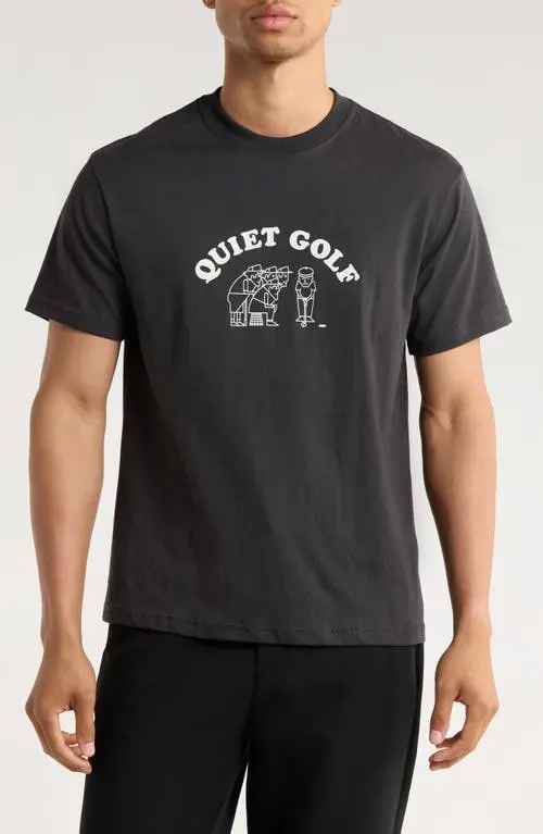 QUIET GOLF Graphic Cotton T-shirt