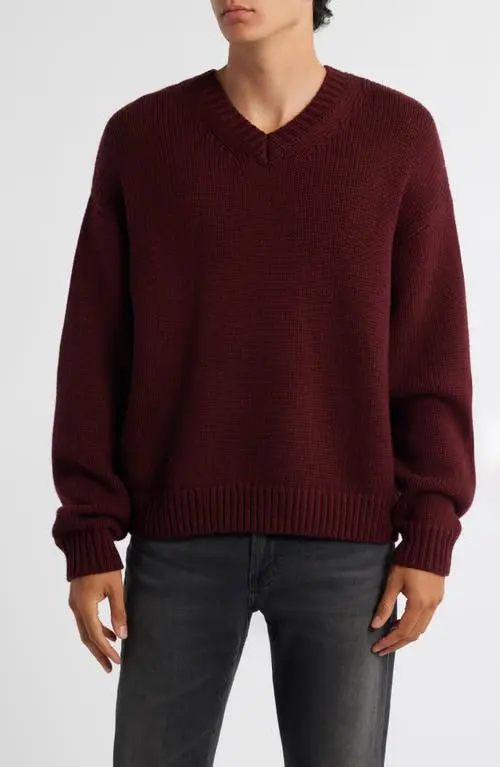 FRAME Oversized Wool & Cashmere Crewneck Sweater