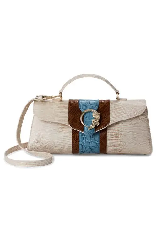 Brahmin Dayan Embossed Leather Shoulder Bag
