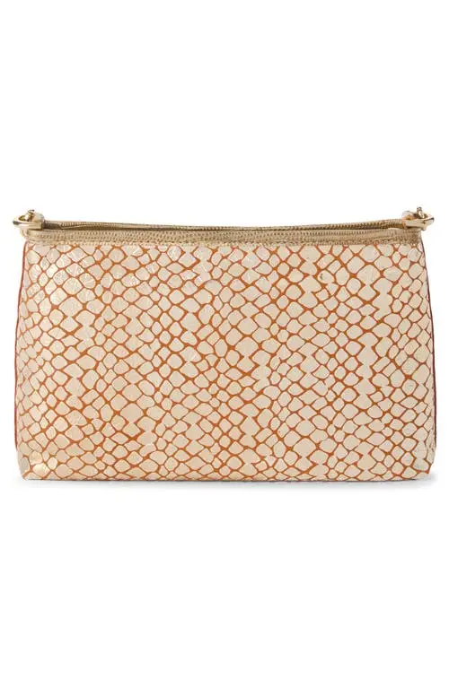 Brahmin Snake Embossed Leather Shoulder Bag