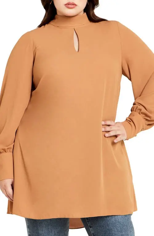 City Chic Bow Tunic Top