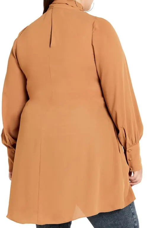 City Chic Bow Tunic Top