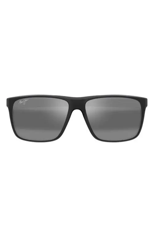 Maui Jim Lehopulu Rectangular Sunglasses - Black