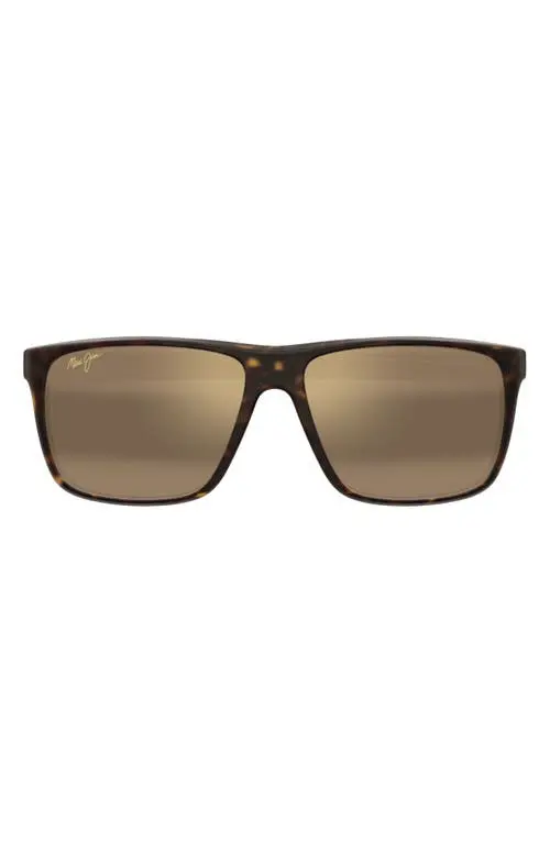 Maui Jim Lehopulu Rectangular Sunglasses - Tortoise