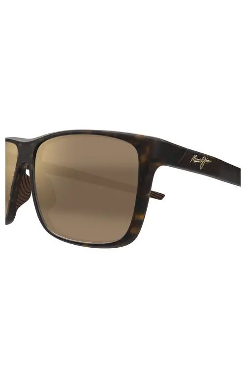Maui Jim Lehopulu Rectangular Sunglasses - Tortoise