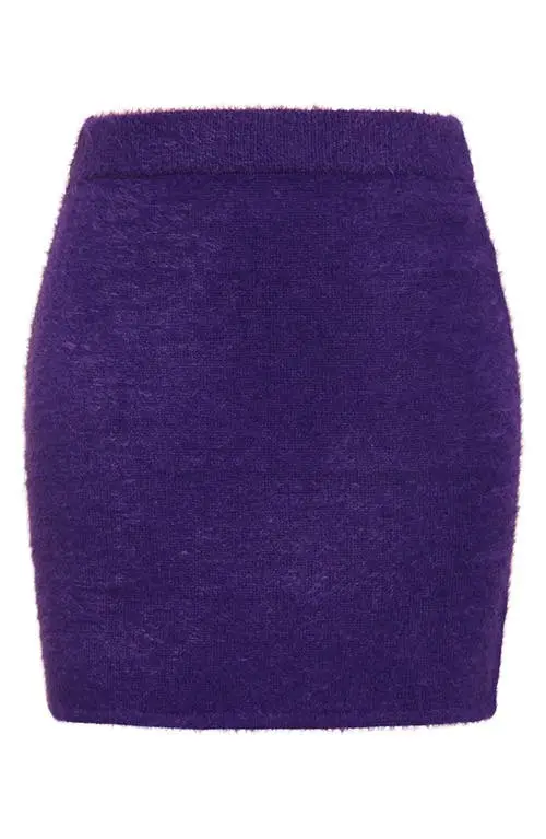 City Chic Ivanna Sweater Skirt - Purple