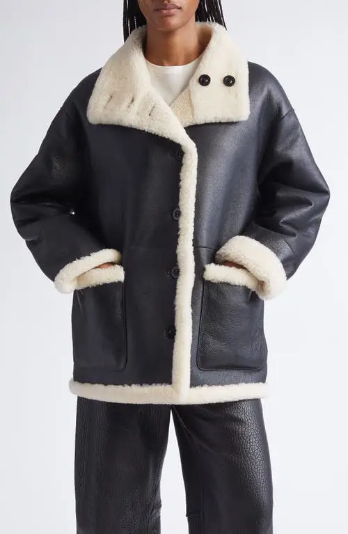STAND STUDIO Heather Reversible Shearling Coat