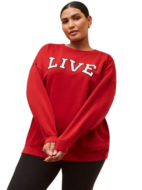 LIVE UNLIMITED Oversized Sweatshirt