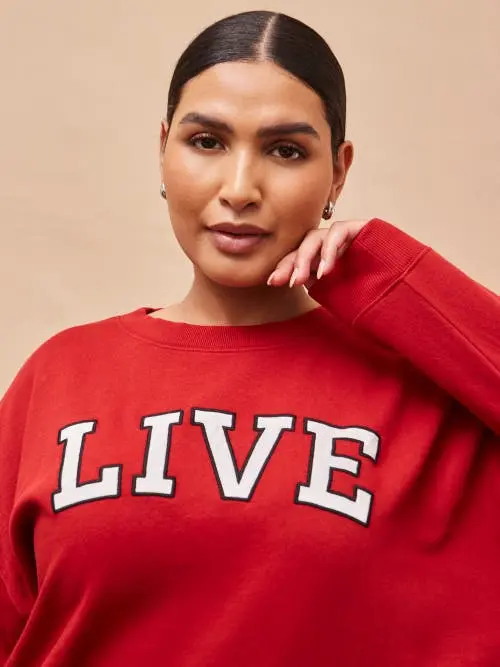 LIVE UNLIMITED Oversized Sweatshirt