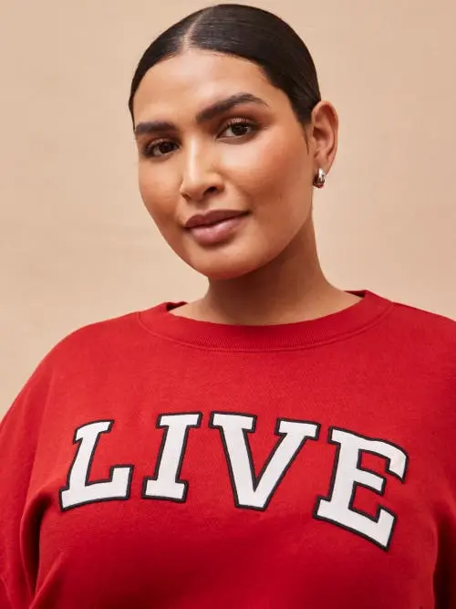 LIVE UNLIMITED Oversized Sweatshirt