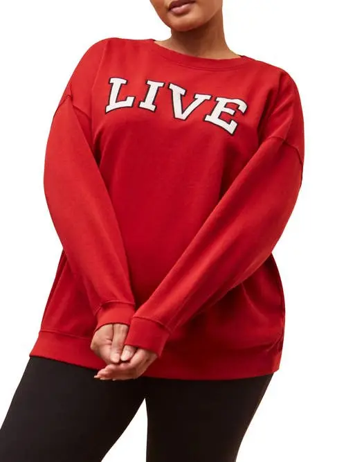 LIVE UNLIMITED Oversized Sweatshirt