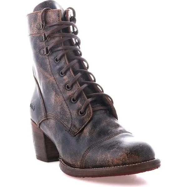 Bed Stu Judgement Heeled Combat Boot