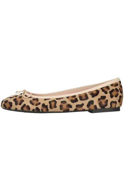 Pretty Ballerinas Printed Ballet Flats - Beige