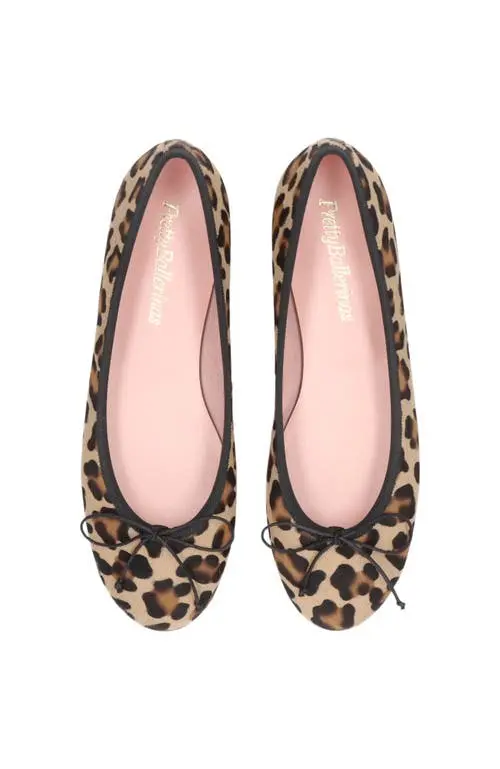 Pretty Ballerinas Printed Ballet Flats - Black