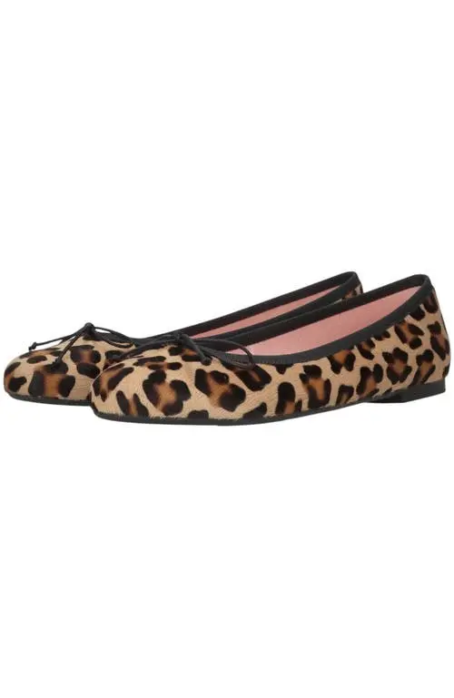 Pretty Ballerinas Printed Ballet Flats - Black