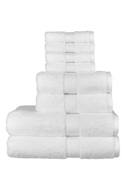 CHRISTY Renaissance Classic 100% Egyptian Cotton 8 Piece Towel Set - White