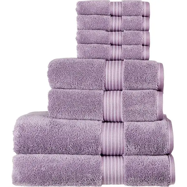 CHRISTY Supreme Hygro Luxury 100% Supima Cotton 8 Piece Towel Set - Lavender