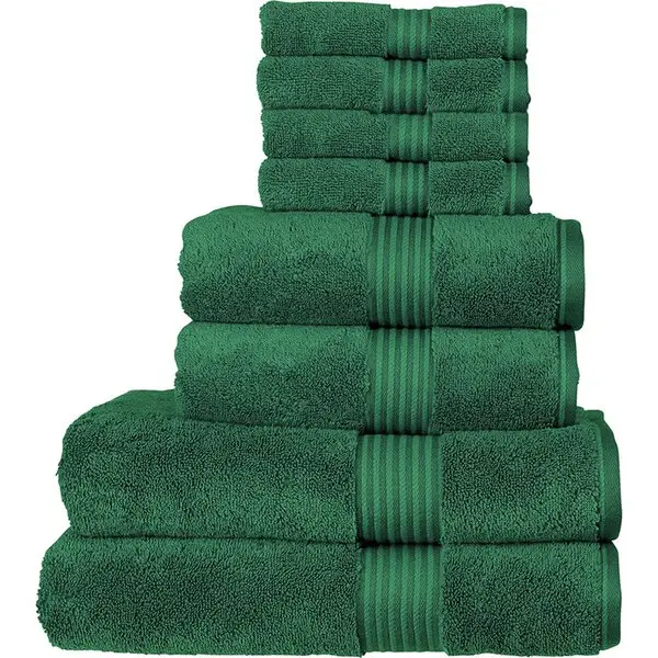 CHRISTY Supreme Hygro Luxury 100% Supima Cotton 8 Piece Towel Set - Spruce