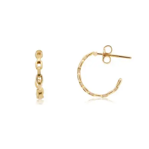 THE LOVERY FINE JEWELRY Oval Link Hoop Earrings - Yellow Gold