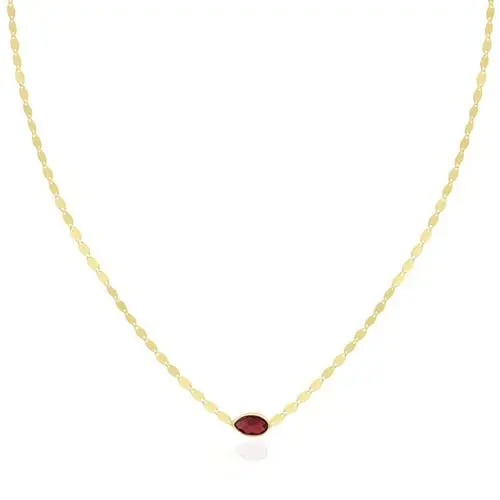 THE LOVERY FINE JEWELRY Disco Necklace - Garnet
