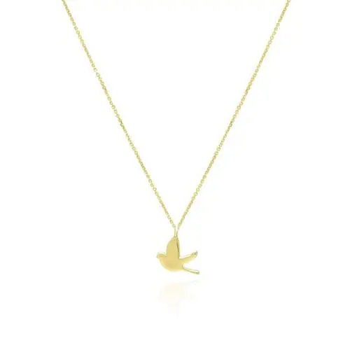THE LOVERY Gold Dove Pendant Necklace