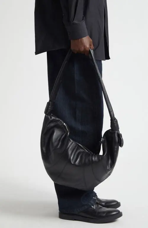 LEMAIRE Large Croissant Leather Shoulder Bag