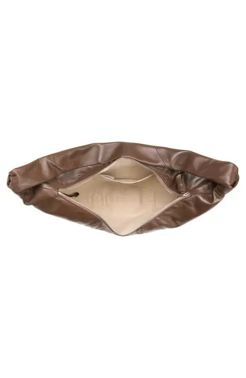 LEMAIRE Large Croissant Leather Shoulder Bag - Otter