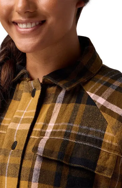 BACKCOUNTRY Pile-fleece Lined Flannel Shirt Jacket - Bistre Plaid