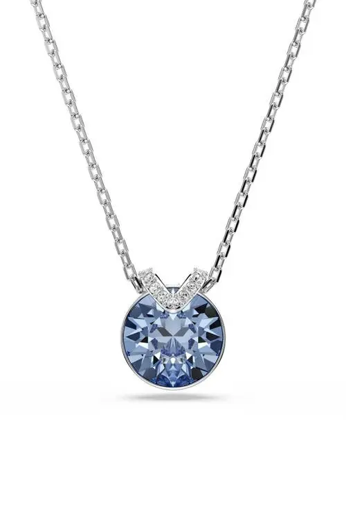 SWAROVSKI Bella Crystal Pendant Necklace - Blue/silver