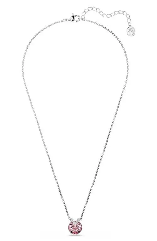 SWAROVSKI Bella Crystal Pendant Necklace - Pink/silver
