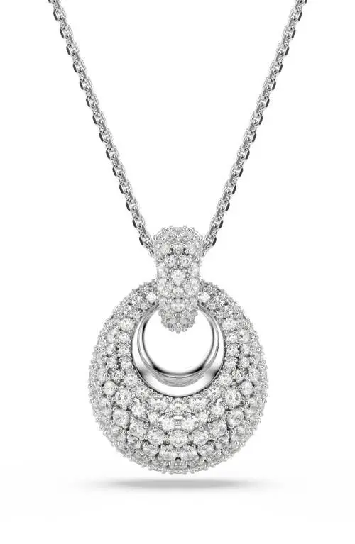 SWAROVSKI Sublima Crystal Pendant Necklace - White/silver
