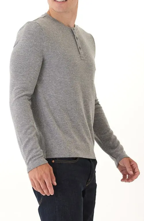 THREADS 4 THOUGHT Elias Heathered Henley - Heather Grey