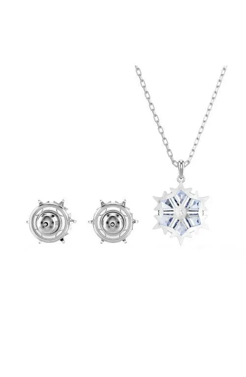 SWAROVSKI Magic Snowflake Stud Earrings & Necklace Set