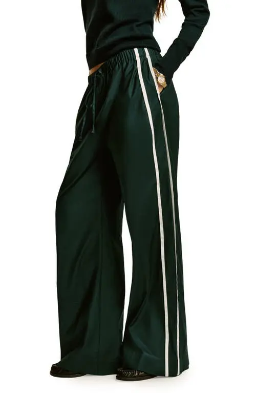 REFORMATION Julian Stripe Wide Leg Pants