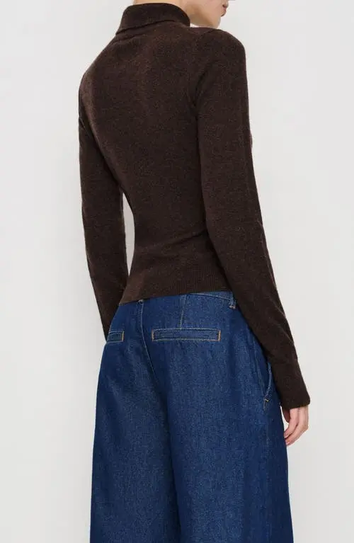 REFORMATION Jett Cashmere Turtleneck Sweater