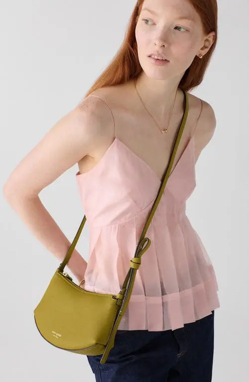 Kate Spade New York Pebble Leather Crossbody Bag - Laurel Leaf