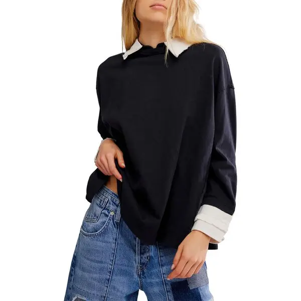 Free People Gianna Layered-look Sweater