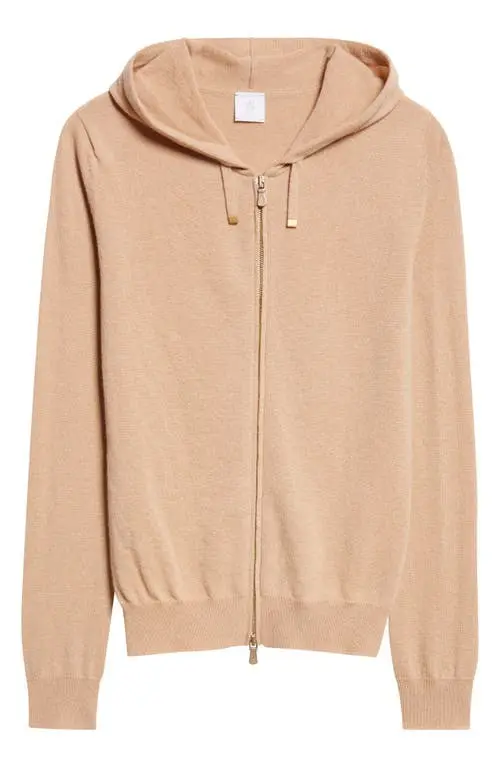 Eleventy Cashmere Zip Hoodie - 04 Camel