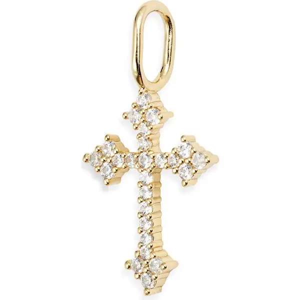 THE SIS KISS Juliet Cross Charm - Gold