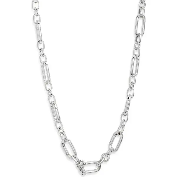 THE SIS KISS Collectors Charm Chain Necklace - Silver