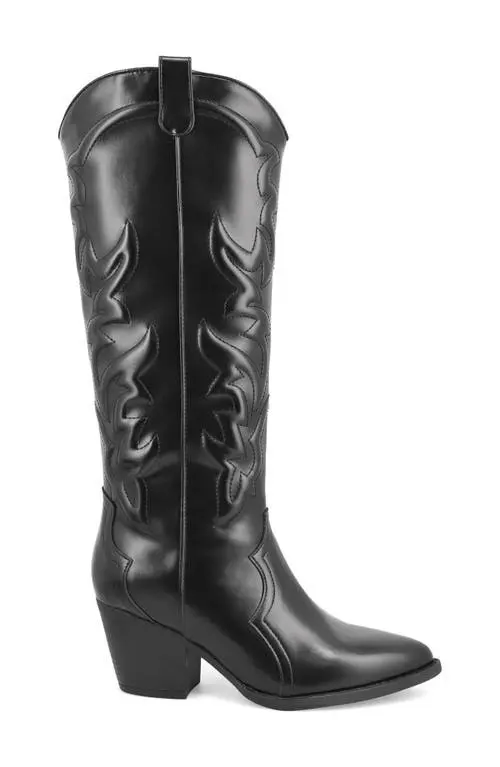 Mia Spenser Western Boots - Black