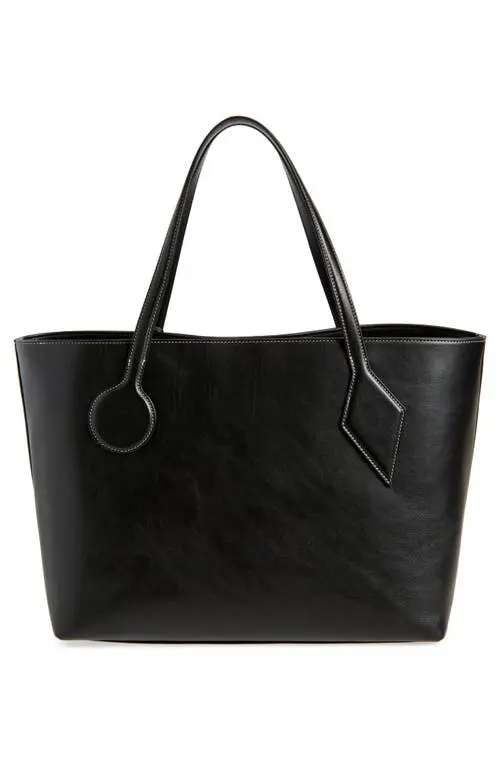 LIFFNER Large Sprout Leather Tote - Black