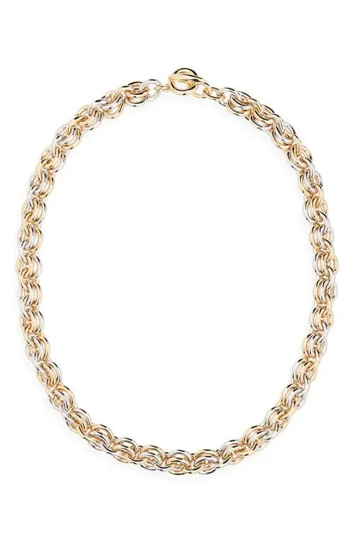 ROXANNE ASSOULIN Double Link Necklace - Gold/silver