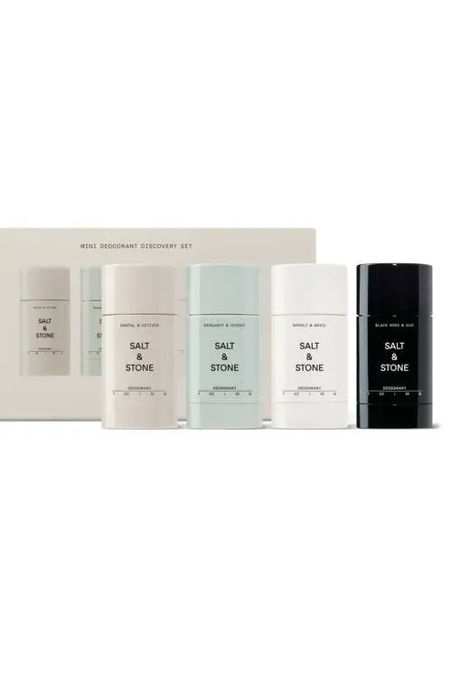 SALT & STONE Mini Deodorant Discovery Set $48 Value - No Color